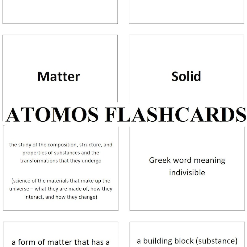 Flashcards - Etsy