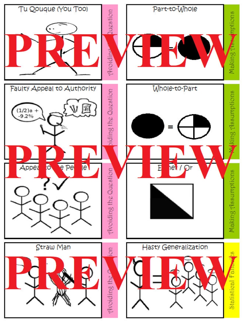 Classical Conversations Challenge A Fallacy Detective Flashcards - Etsy