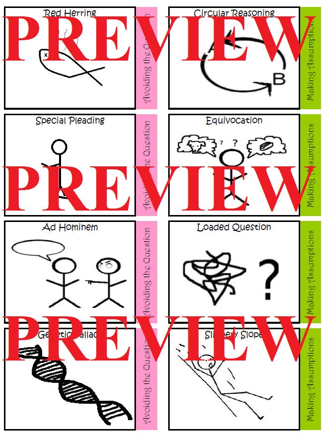 Classical Conversations Challenge A Fallacy Detective Flashcards - Etsy