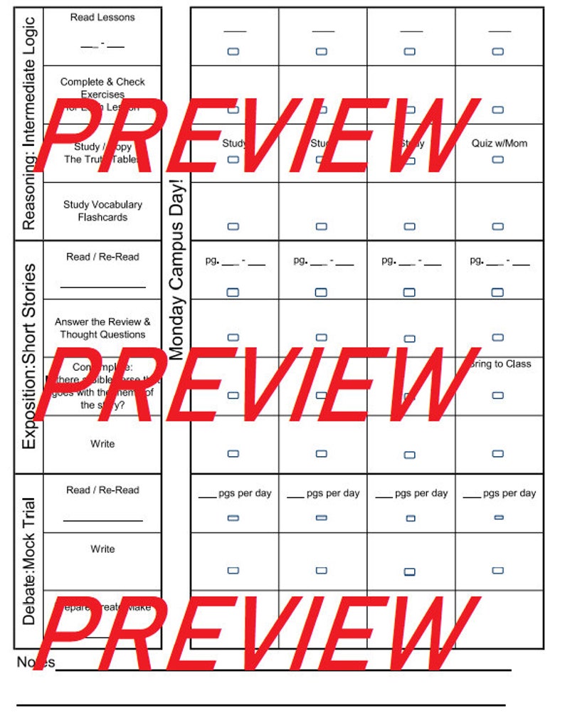 Classical Conversations Challenge B Semester 1 & 2 Planner - Etsy