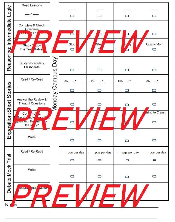 Classical Conversations Challenge B Semester 1 & 2 Planner - Etsy