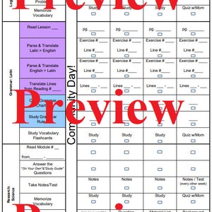 Classical Conversations Challenge 1 Planner Semesters 1 & 2 - 2 Page ...
