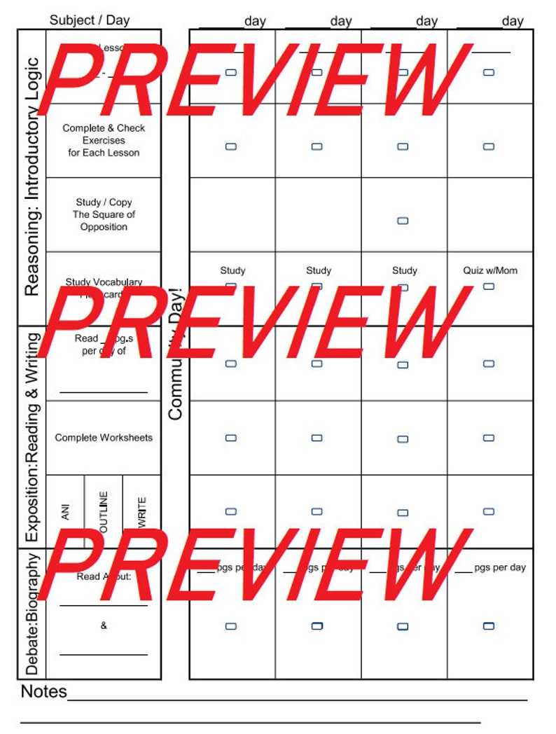 Classical Conversations Challenge B Semester 1 & 2 Planner - Etsy