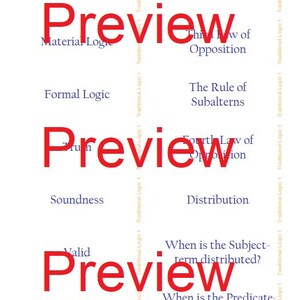 Traditional Logic 1 Flashcards Classical Conversations Challenge 1 - Etsy