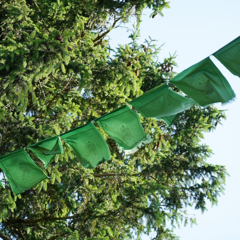 Green Tibetan Prayer Flags - Etsy UK