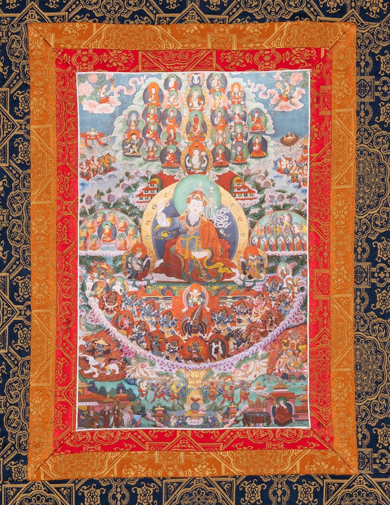Guru Rinpoche Refuge Tree Thangka I - Etsy