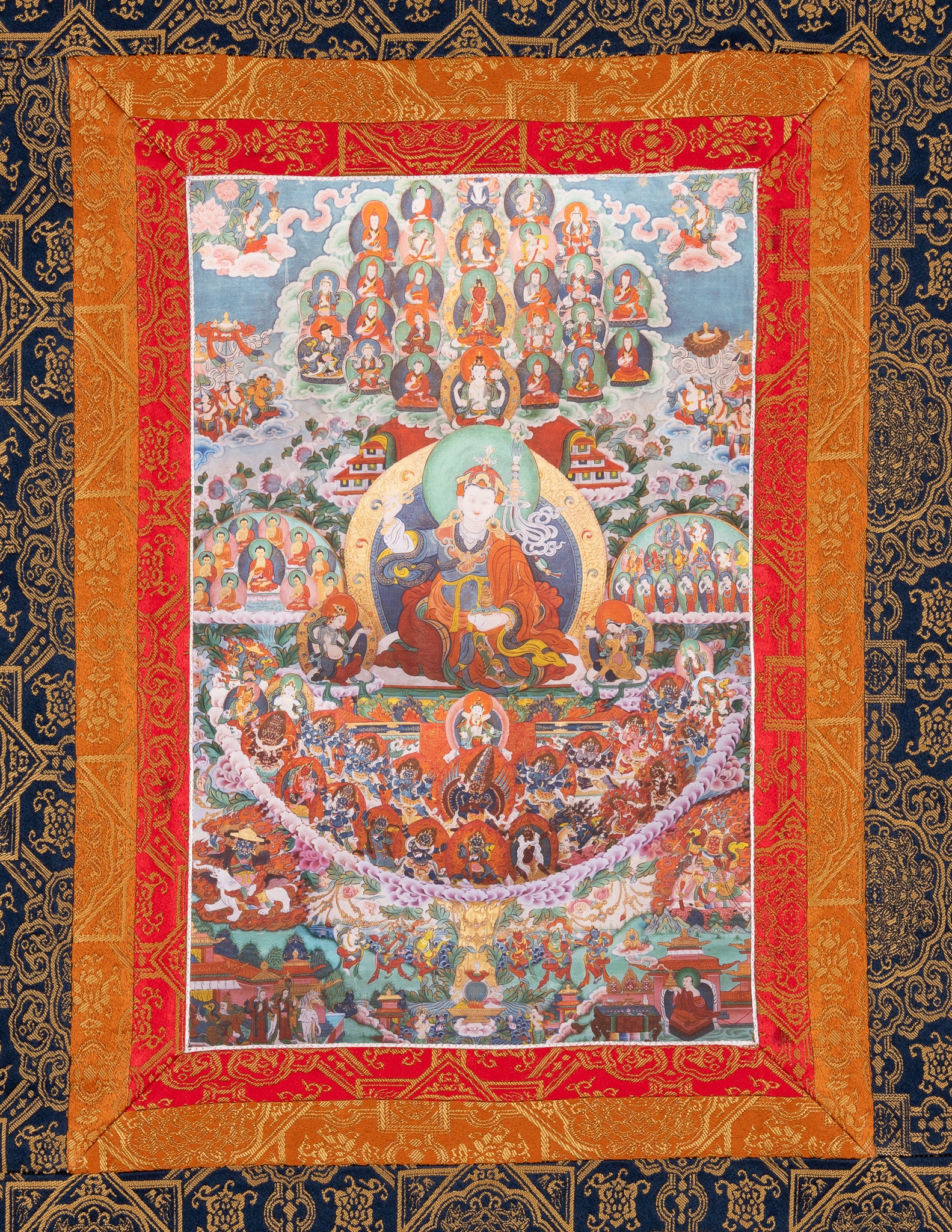 Guru Rinpoche Refuge Tree Thangka I - Etsy
