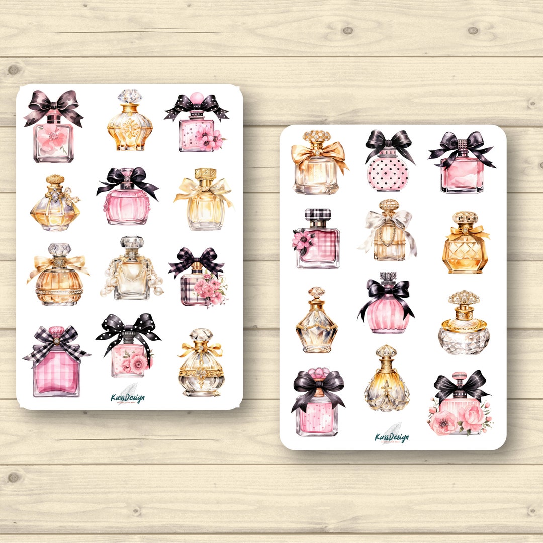 Sticker Set Perfume Bottles - Etsy