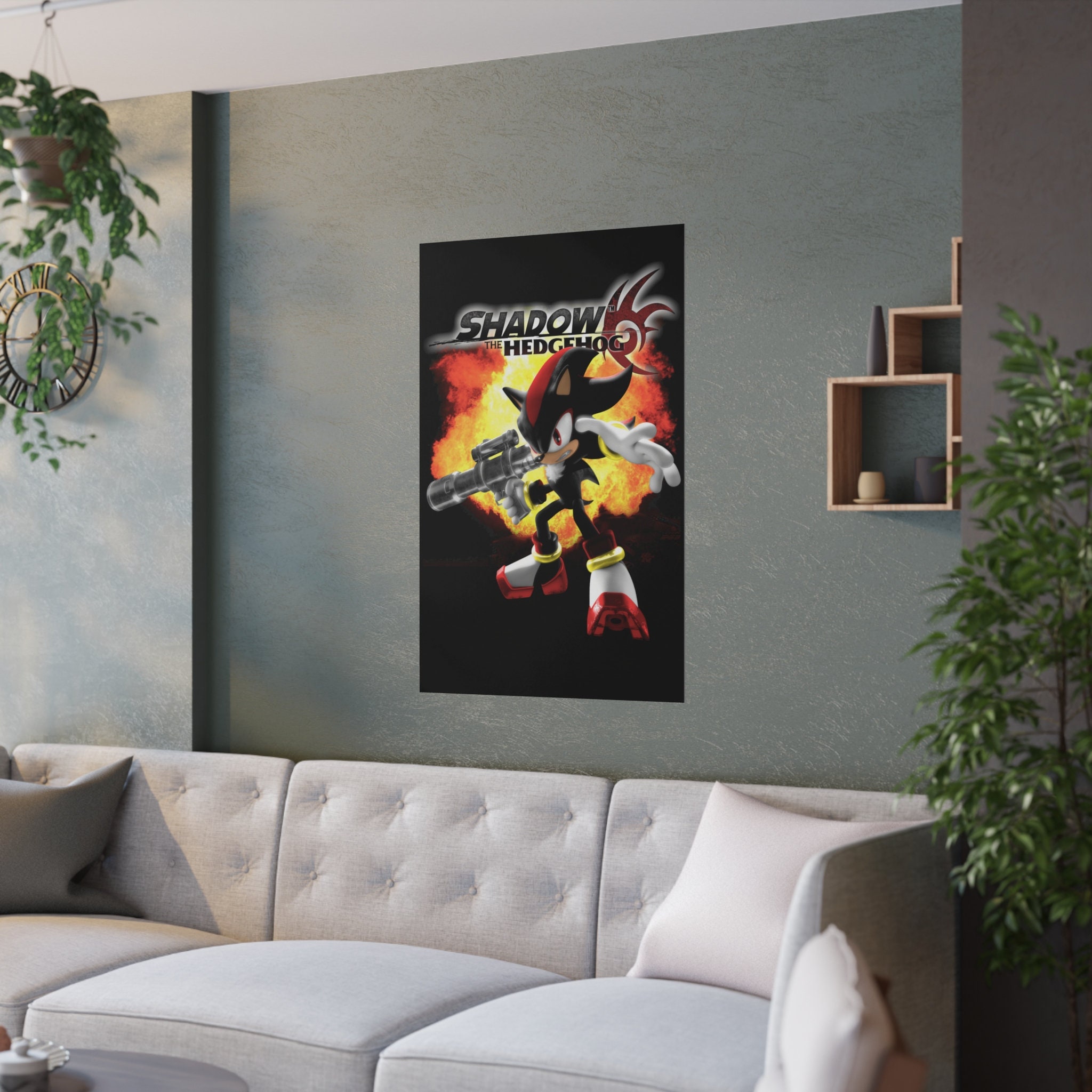 Shadow the Shadow the Hedgehog Game Poster Gift for Him and Her Posters ...