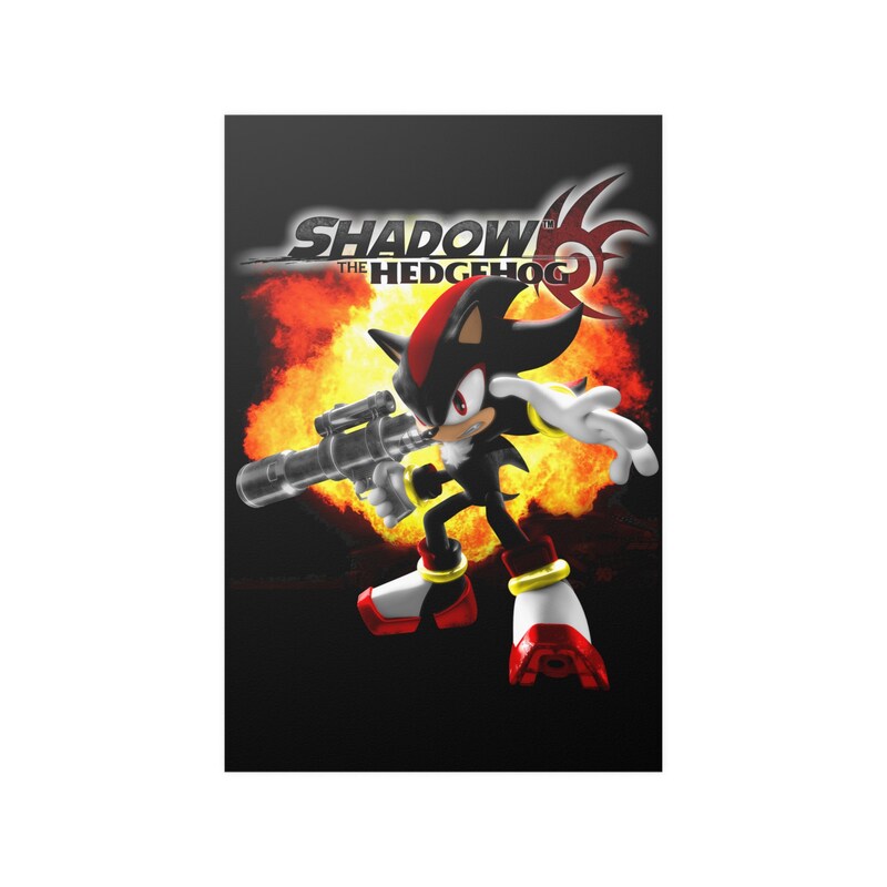 Shadow the Hedgehog Posters - Etsy