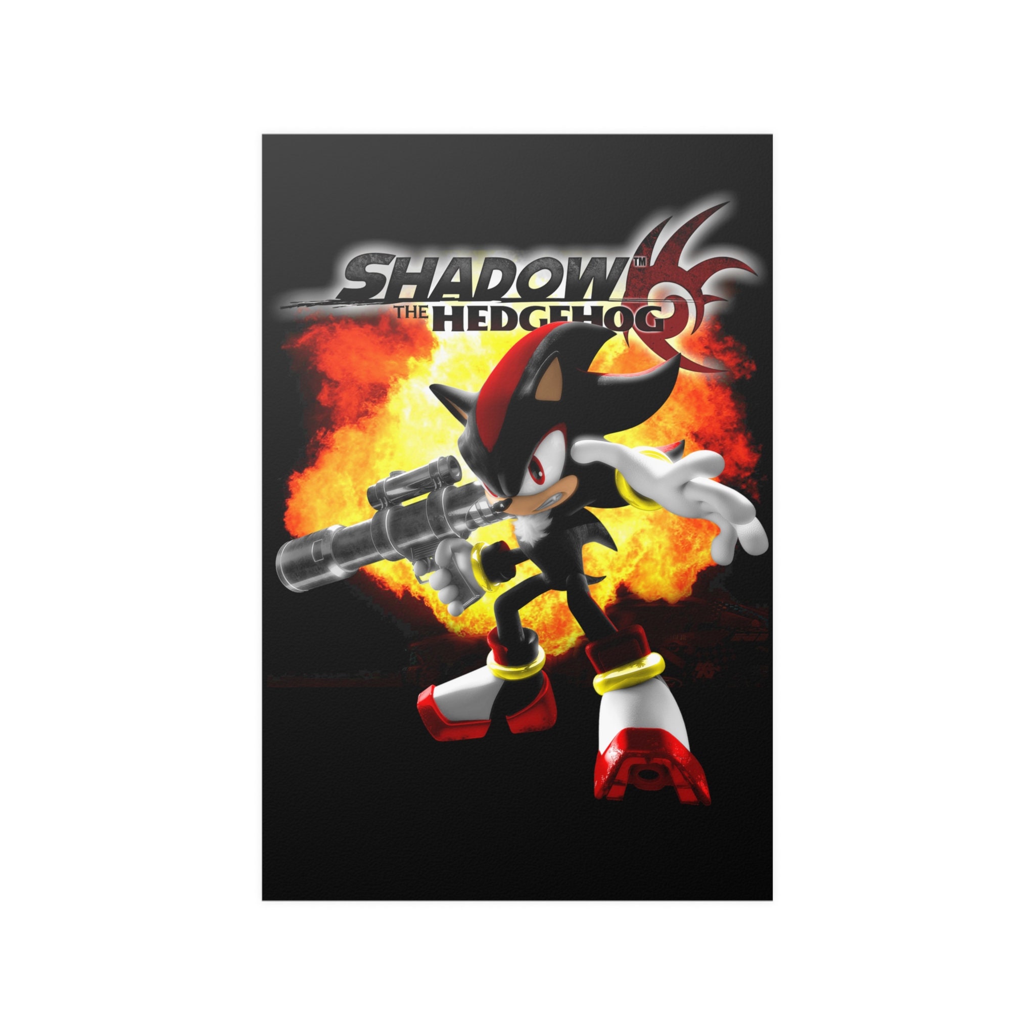 Shadow the Shadow the Hedgehog Game Poster Gift for Him and Her Posters ...