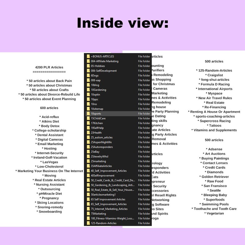 PLR Articles Bundle - 500k Articles With Resell Rights - Plr Bundle - Plr Articles - Done for ...