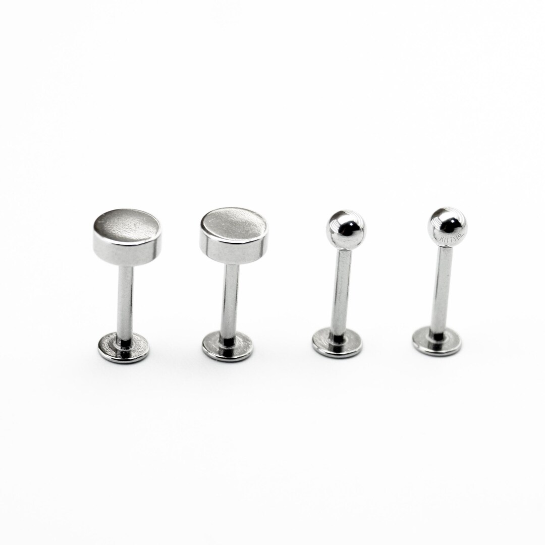1 Pair Externally Threaded Earring Stud Posts | Stainless Steel Finding ...