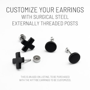 Surgical Steel Externally Threaded Post - Etsy Australia