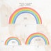 Watercolor Rainbow Peel and Stick Wall Decal, Playroom Wall Decor ...