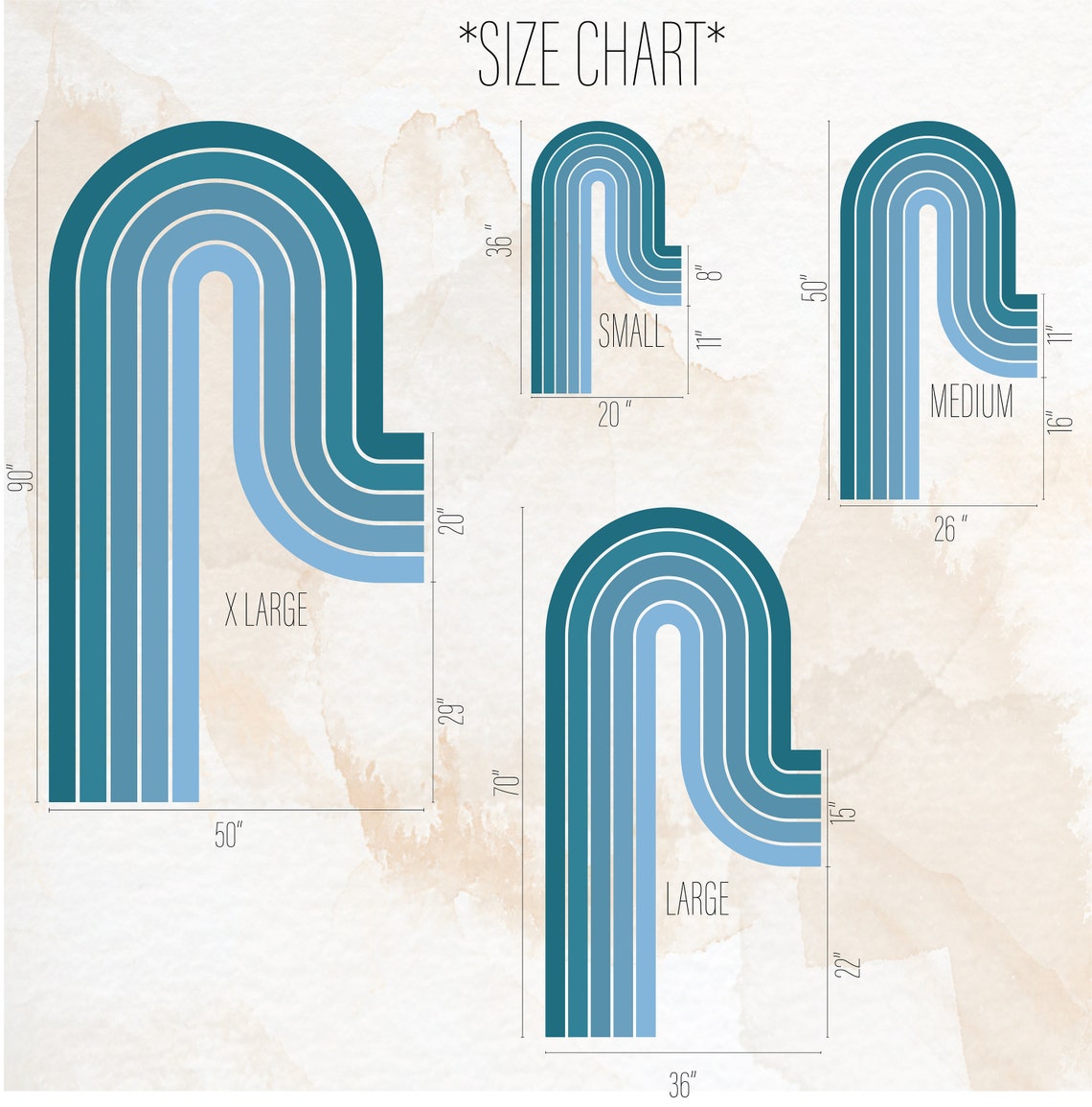 Boys Rainbow Wall Decal Rainbow Art Kids Room Removable Wall - Etsy