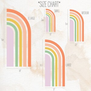 Large Rainbow Wall Decal, Colorful Rainbow Sticker, Unisex Rainbow ...