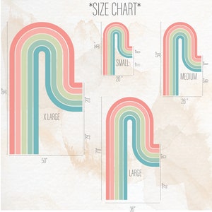 Large Rainbow Wall Decal, Colorful Rainbow Sticker, Unisex Rainbow ...