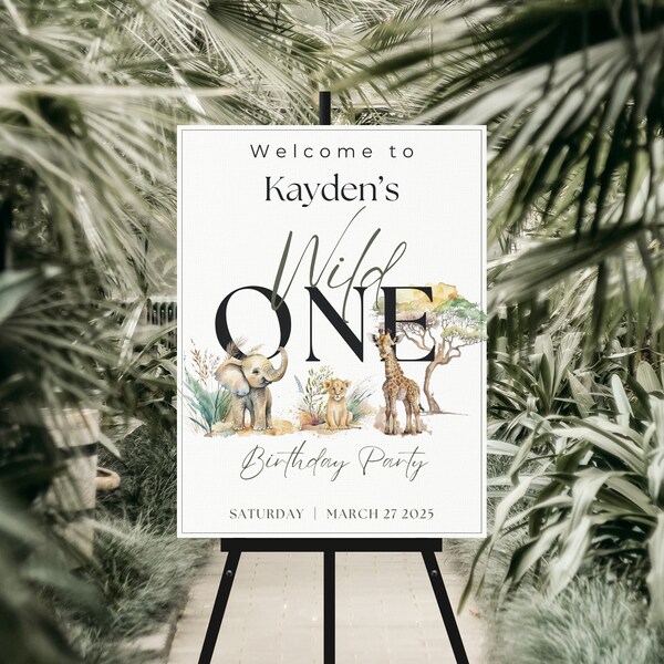 Wild One Banner - Etsy