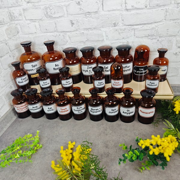 Apothecary Bottles - Etsy