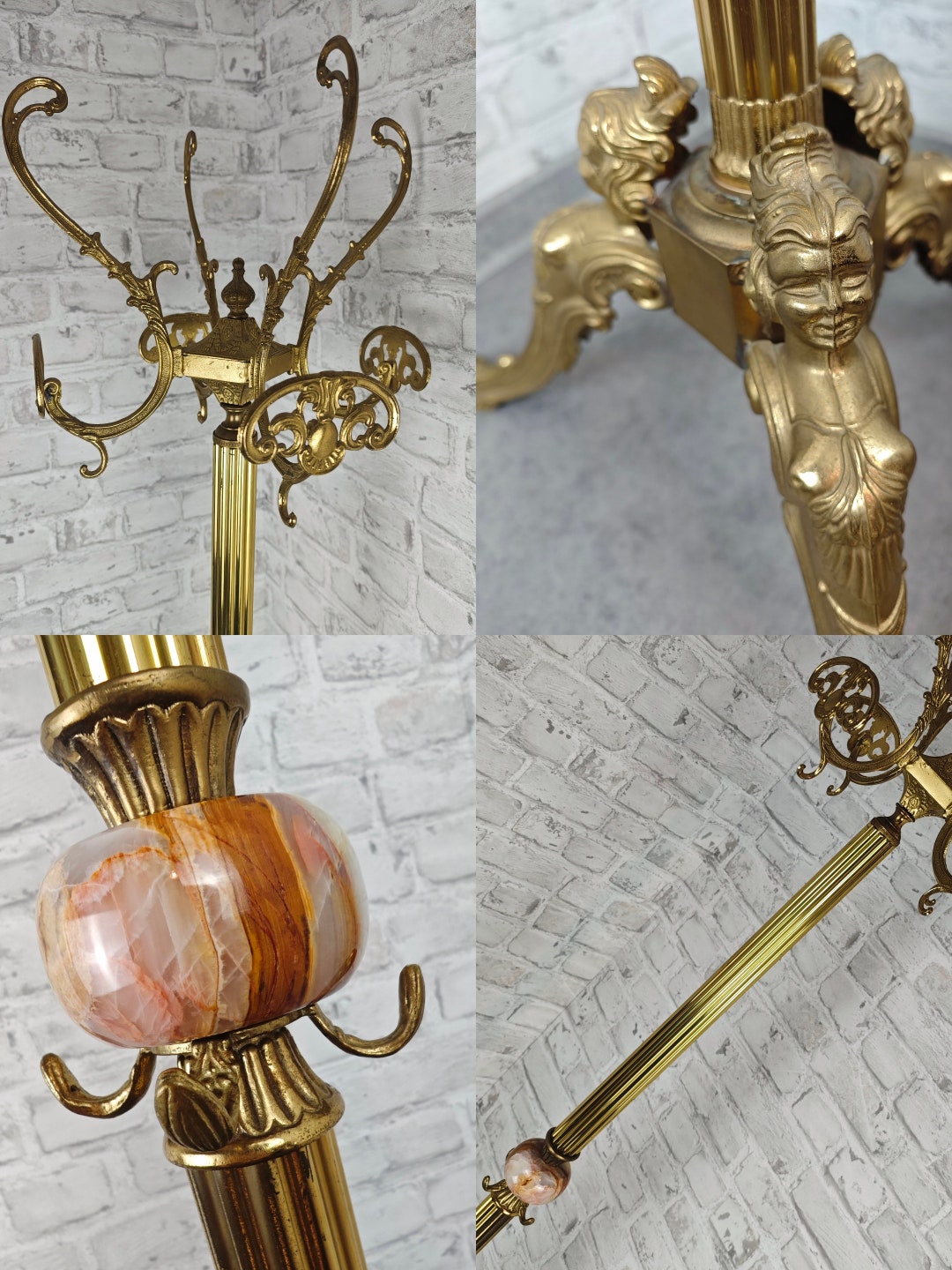 Wardrobe Hollywood Regency Standing Wardrobe Coat Rack Clothes Rack ...