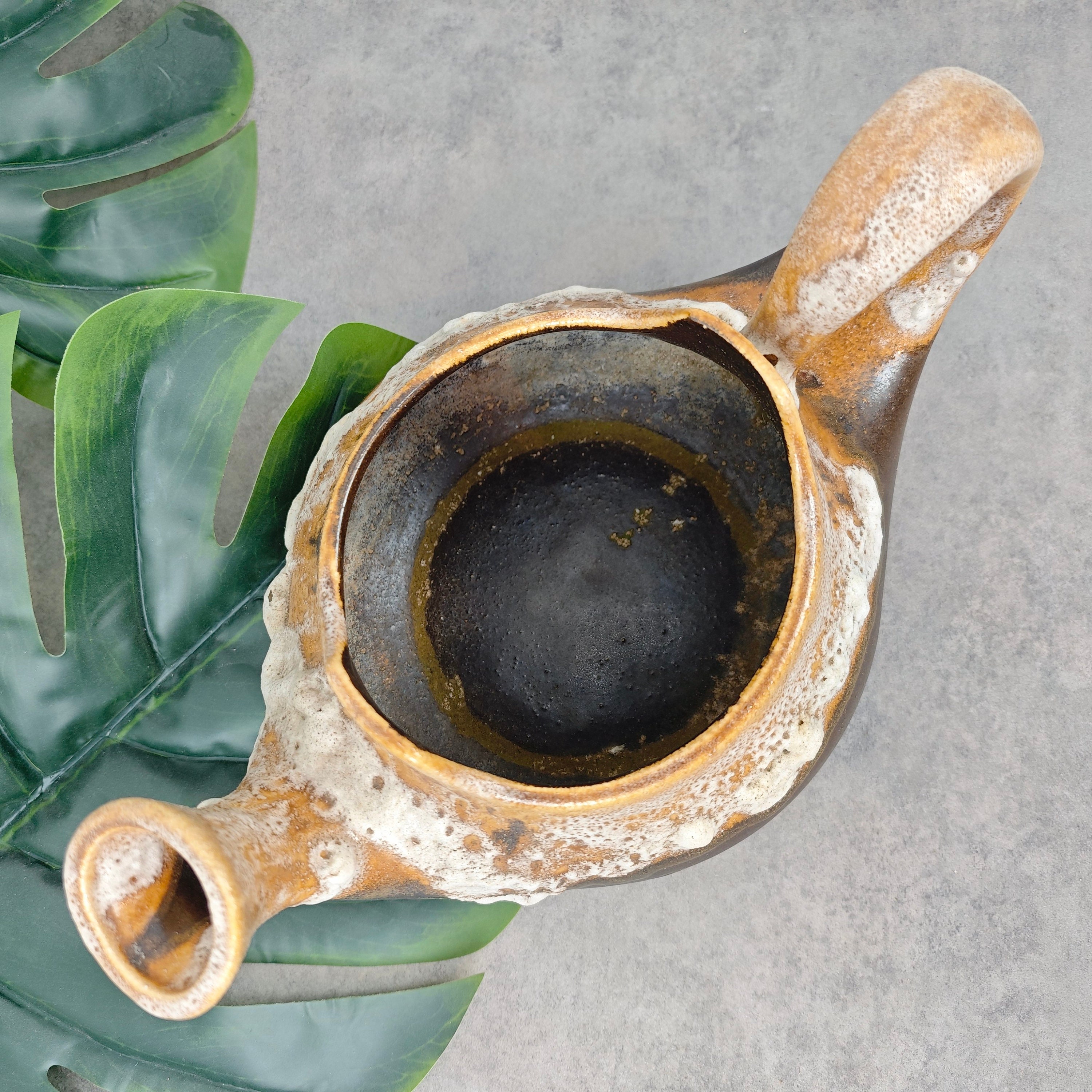 Fat Lava Vase in Watering Can Shape Planter Rudolph Ratekau Fat Lava Vase in Watering Can Shape Planter Rudolph Ratekau