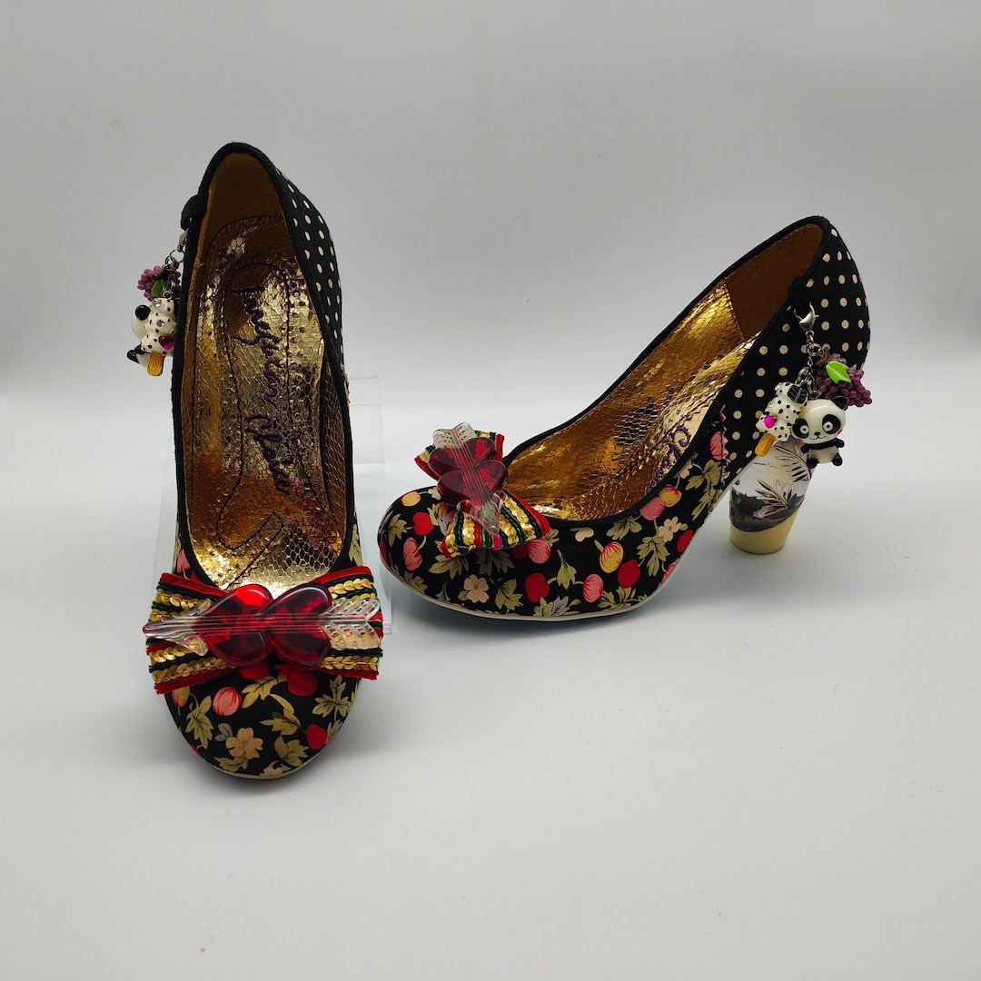 Irregular Choice Rockabilly Clear High Heels Gr. 39 Valentinstag Motiv ...