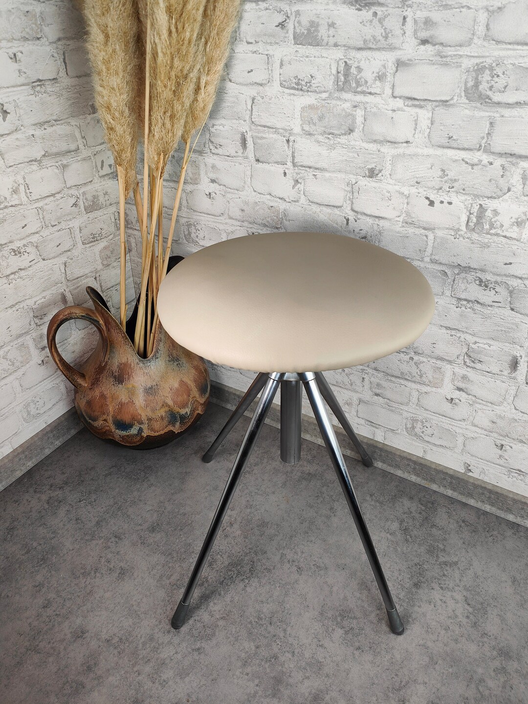 Stool Height Adjustable Workshop Loft Studio Chrome Stool - Etsy