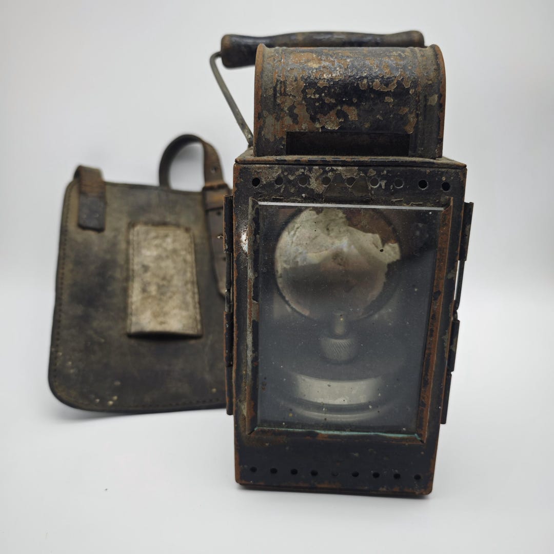 Railway Lamp With Leather Holder Carbide Lamp DB Hugo Zweigle 1952 ...