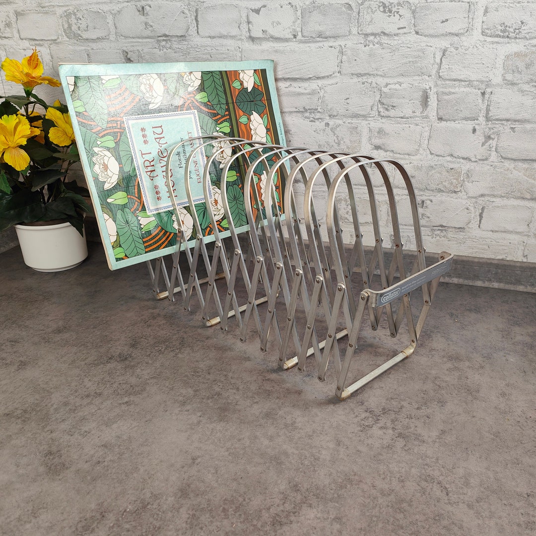 Magazine Holder Scissor Arm Variable Aluminum Storage Magazines ...