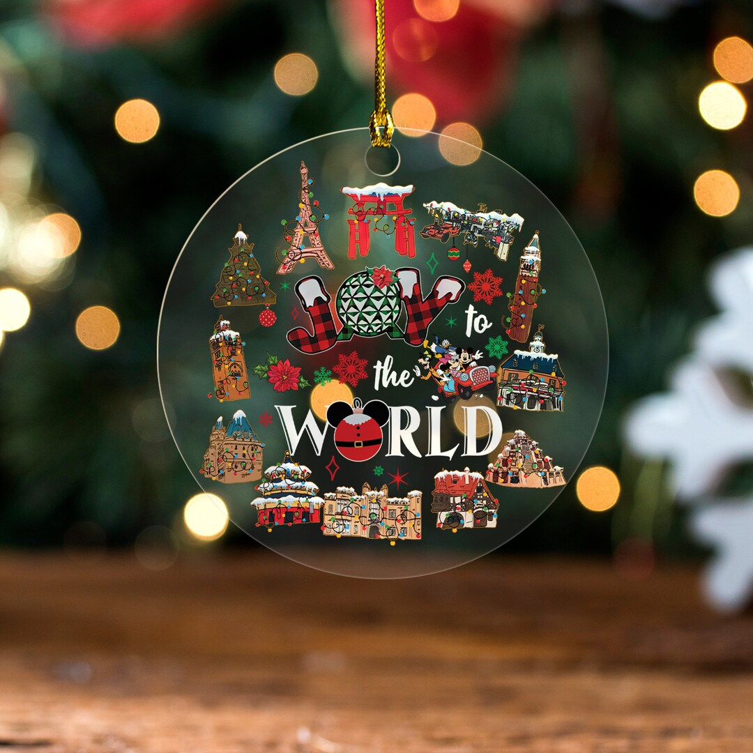 Joy to the World Christmas Ornament Epcot Christmas Ornament - Etsy