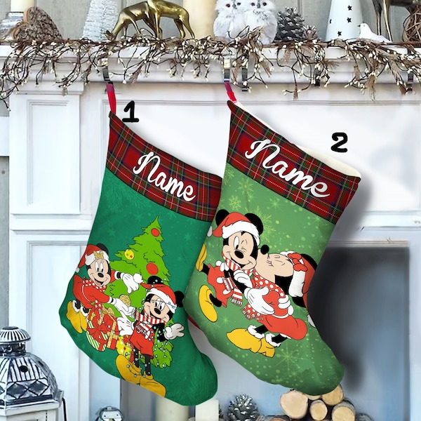 Minnie Mouse Stocking Personalized - Etsy