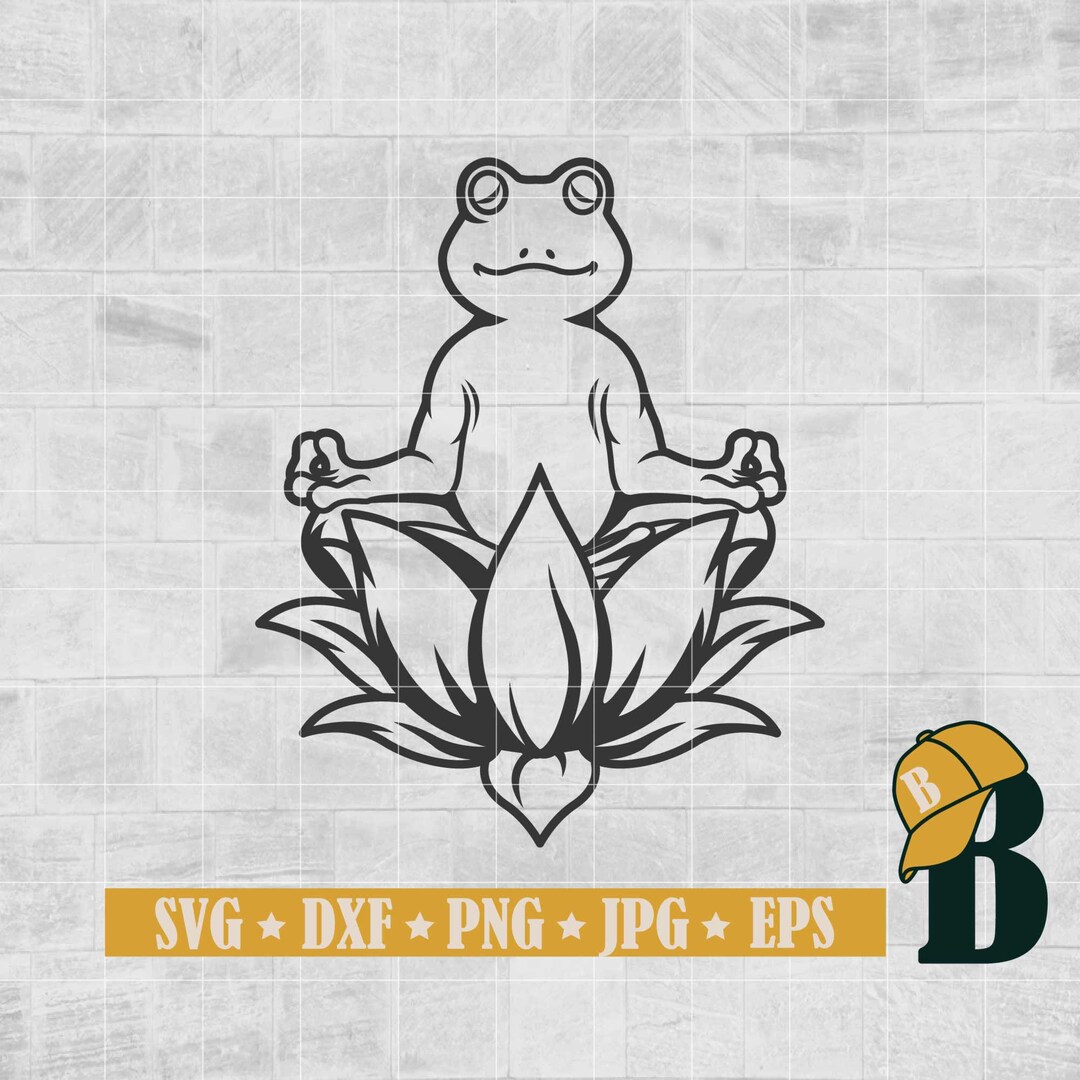 Meditating Frog Svg Png, Frog Svg, Yoga Frog Svg, Cute Frog Svg, Baby ...