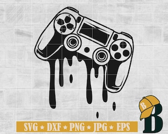 Dripping Controller Svg - Etsy