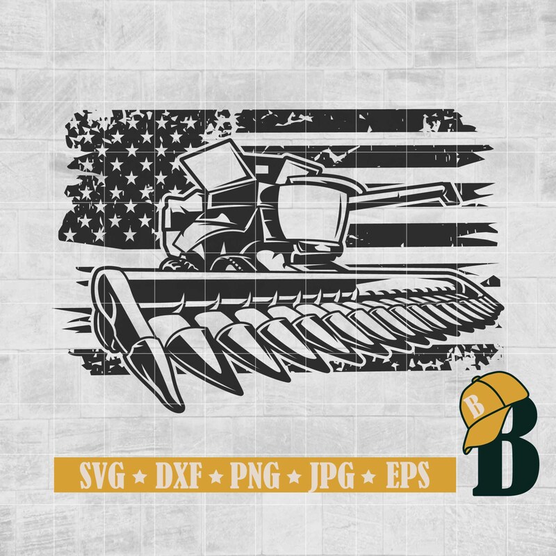 Farm Combine Svg - Etsy