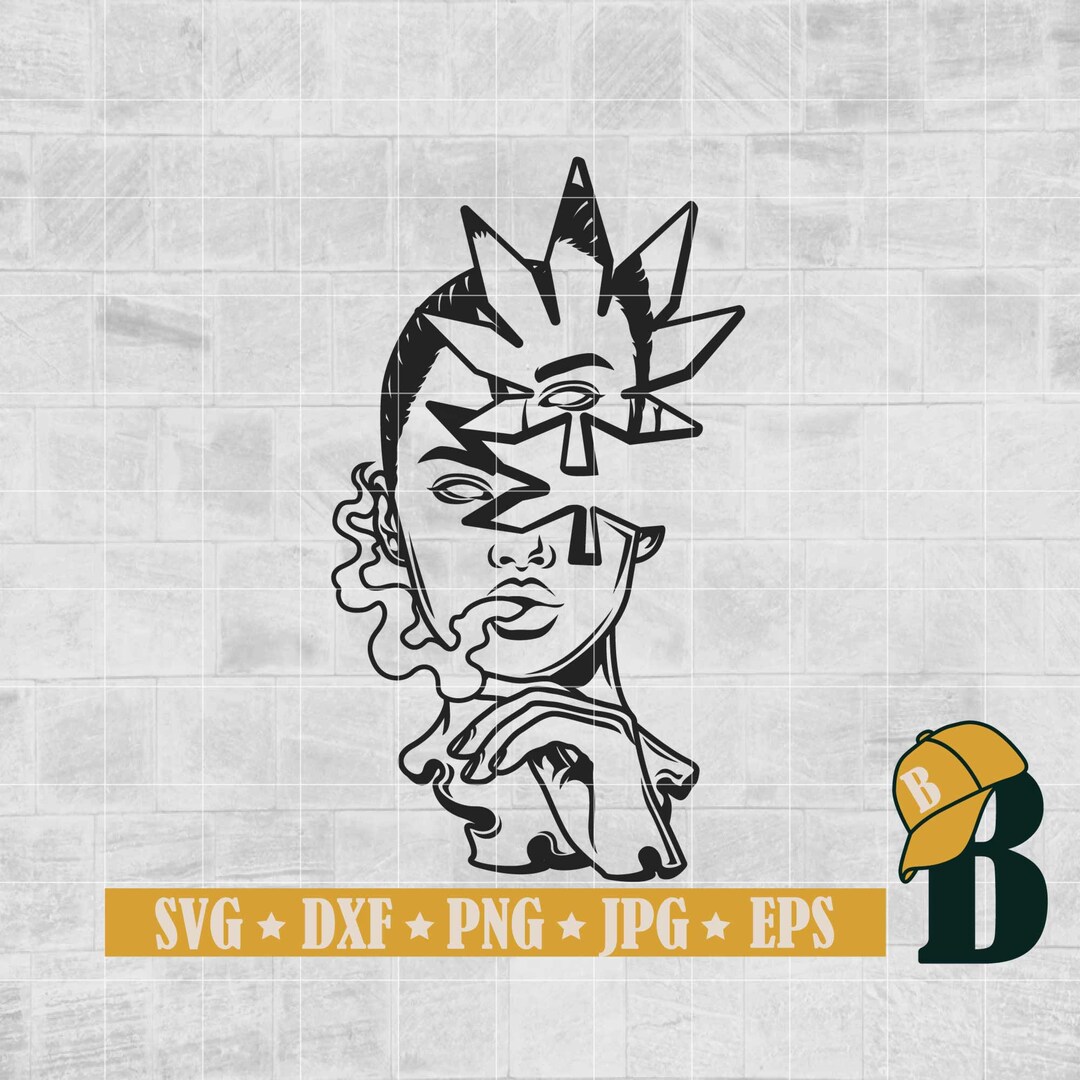 Weed Puzzle Svg Png, Girl Smoking Joint Svg, Woman Smoking Weed Svg ...