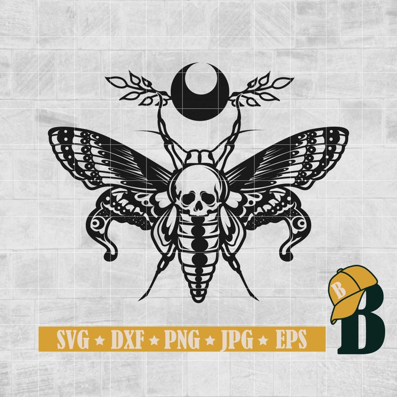 Gothic Moth Svg - Etsy