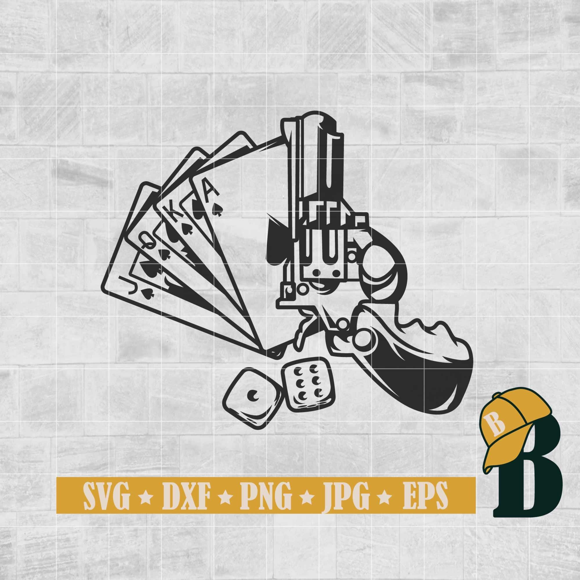 Cards and Guns Svg Png, Gambler Svg, Casino Svg, Gambling Decals, Poker ...