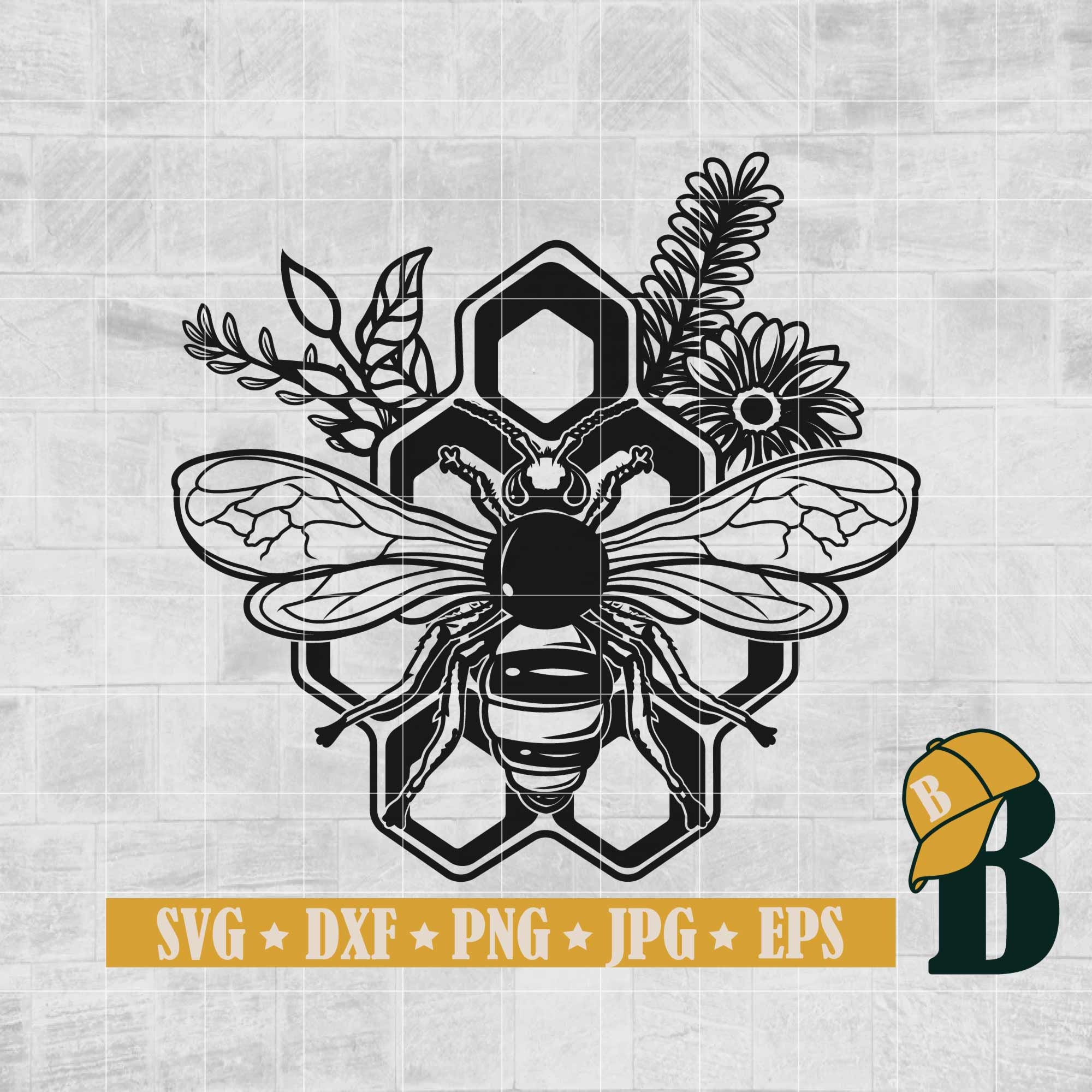 Floral Bee Svg, Bee Insect Svg, Bee Svg, Floral Bee Shirt, Bee Shirt ...