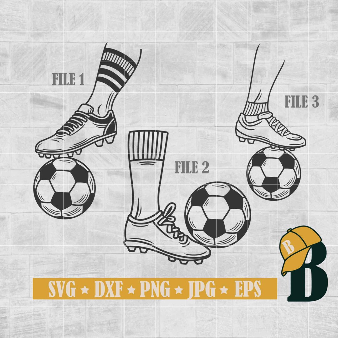 Soccer Svg, Soccer Feet Svg, Sports Svg, Kicking Soccer Ball, Soccer ...