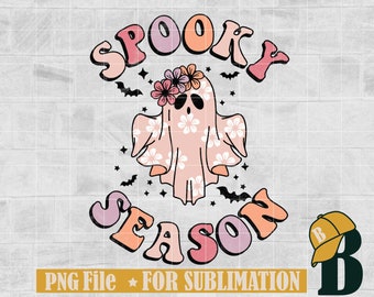 Spooky Season Png, Cute Ghost Png, Fall Png, Autumn Png, Halloween Png ...