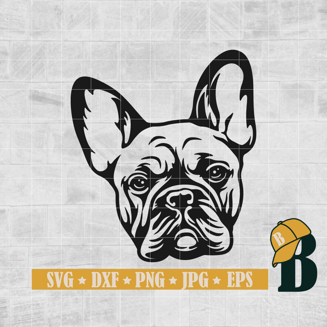 French Bulldog Svg Frenchie Svg Peeking Frenchie Svg - Etsy