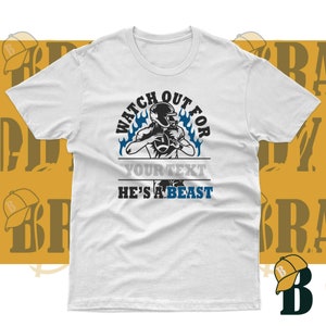 Watch Out for He's a Beast Svg Png, Football Svg, Football Player Svg ...