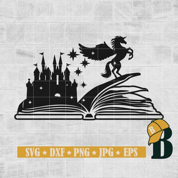 Magical Book Svg Wizard Book Svg Magic Wand Svg Castle - Etsy Australia