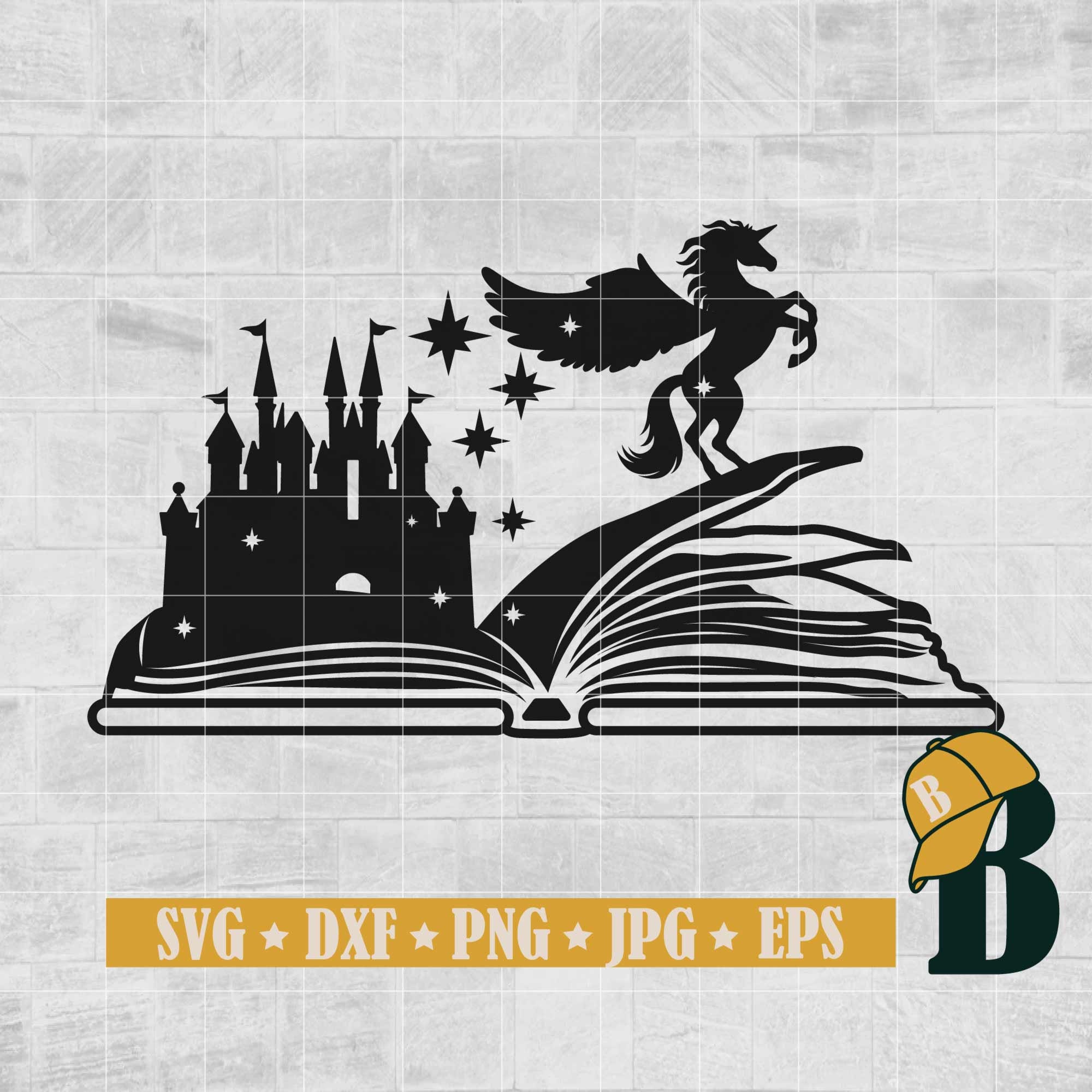 Magical Book Svg, Wizard Book Svg, Magic Wand Svg, Castle Skyline Svg ...