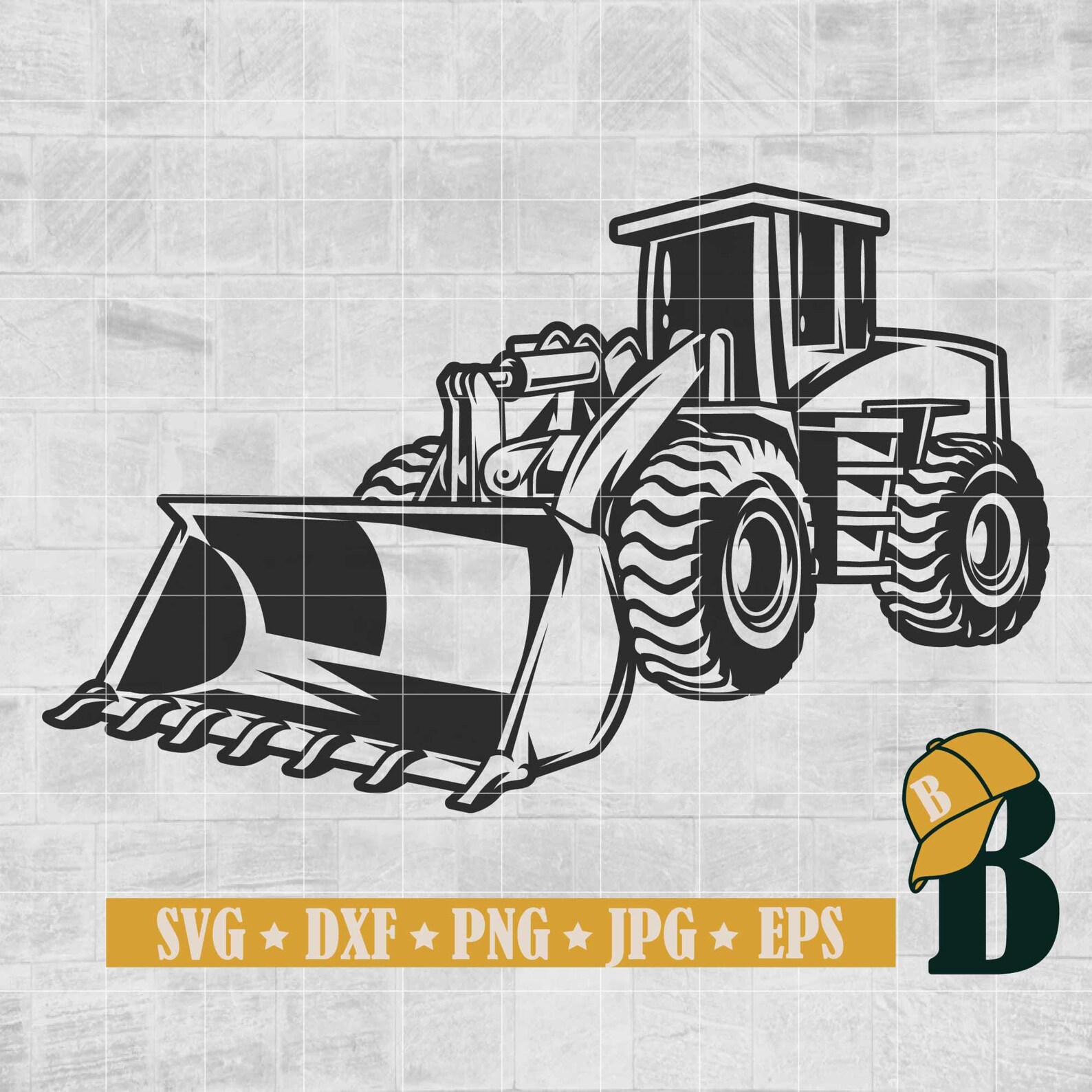 Backhoe Loader Svg, Excavator Svg, Construction Svg, Tractor Svg ...