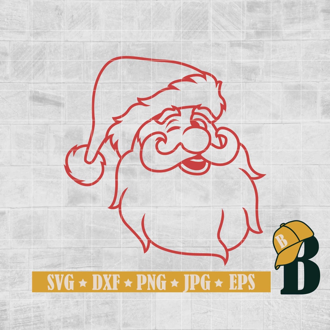 Santa Claus Svg Png, Santa Face Svg, Vintage Santa Svg, Father ...