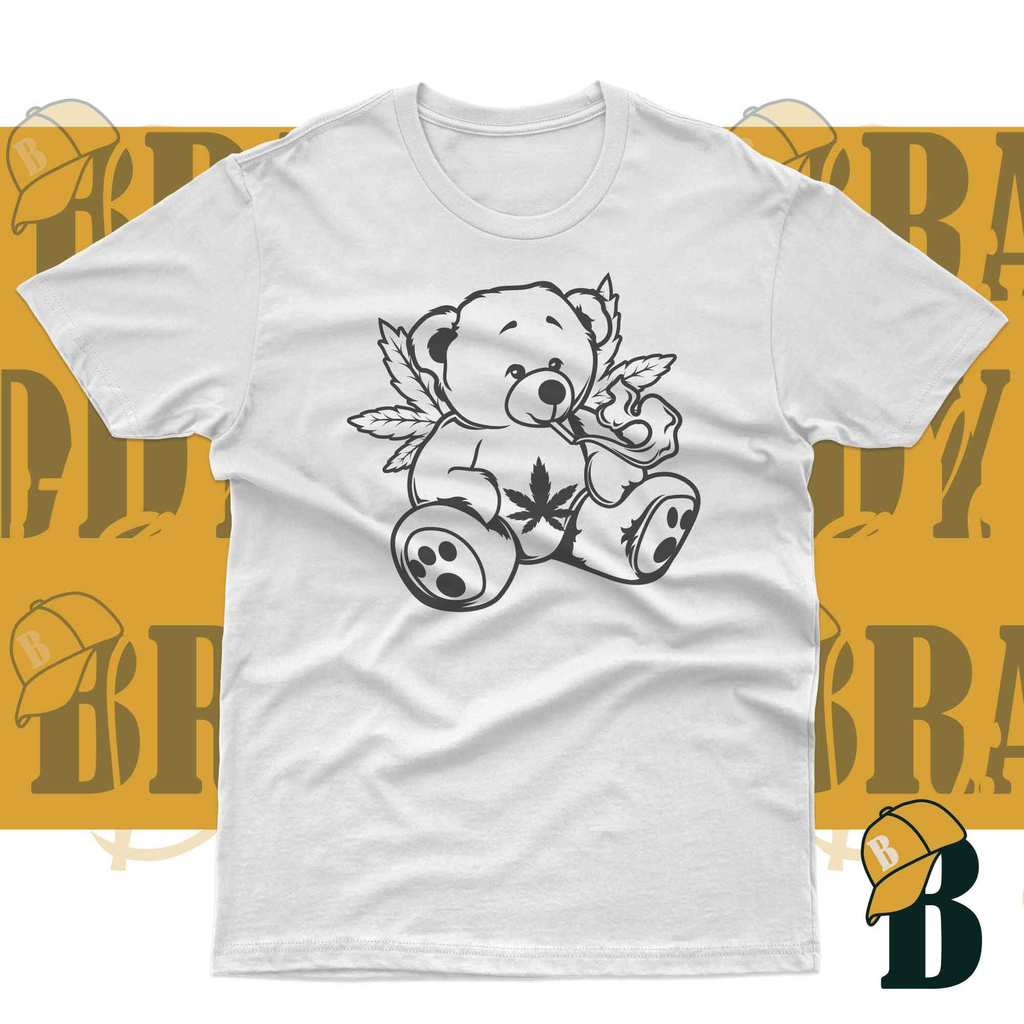 Smoking Bear Svg Weed Cut File Cannabis Svg Cannabis Bear - Etsy