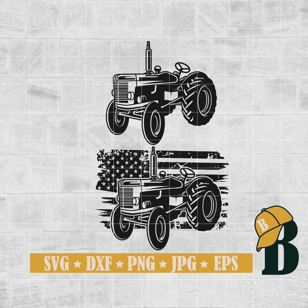 Farm Tractor Svg, John Deere Tractor SVG, Tractor Svg, Vector Tractor ...