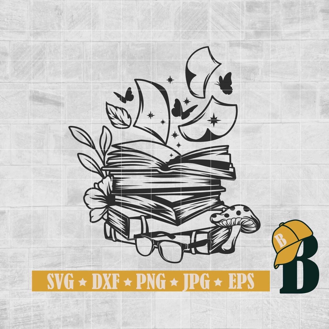 Mystical Book Svg Png Books SVG Reading Svg Mystical Svg - Etsy